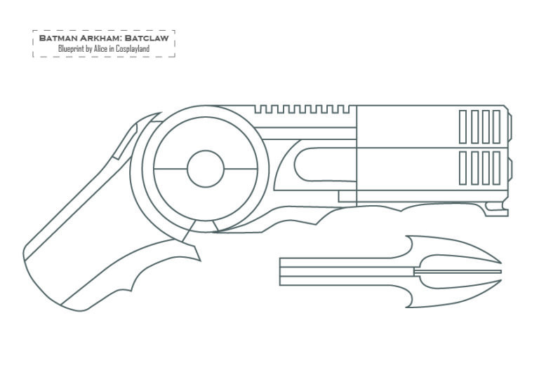 Batclaw Blueprint from Batman Arkham - Alice in Cosplayland