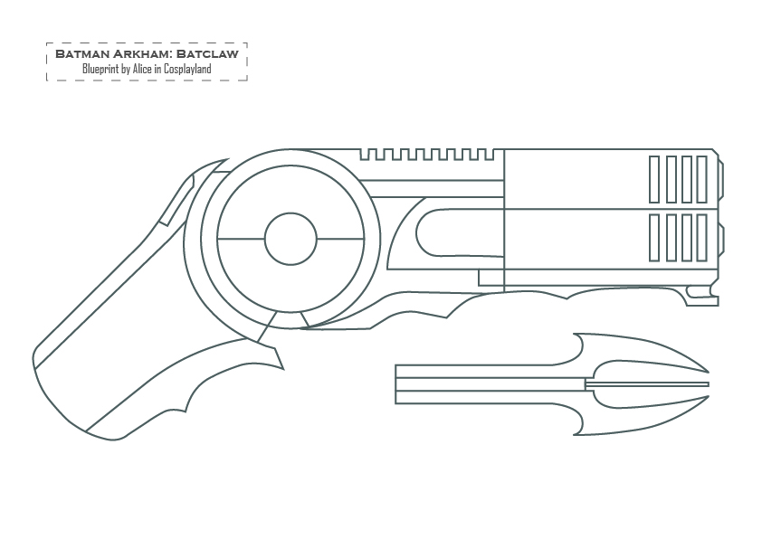 Batclaw Blueprint from Batman Arkham - Alice in Cosplayland