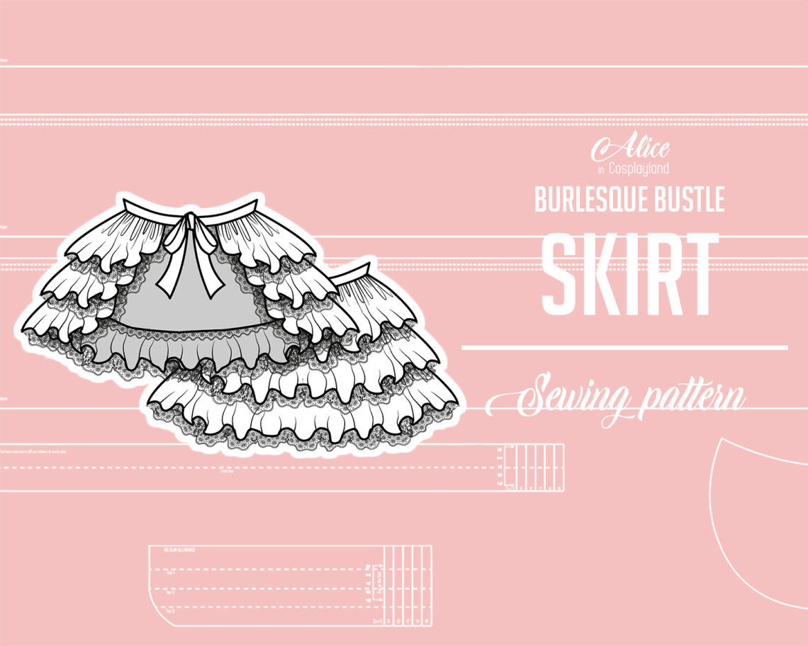 Burlesque bustle skirt tutorial - Alice in Cosplayland