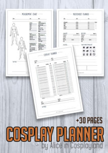 Cosplay Planner. Plan your cosplay year - Alice in Cosplayland
