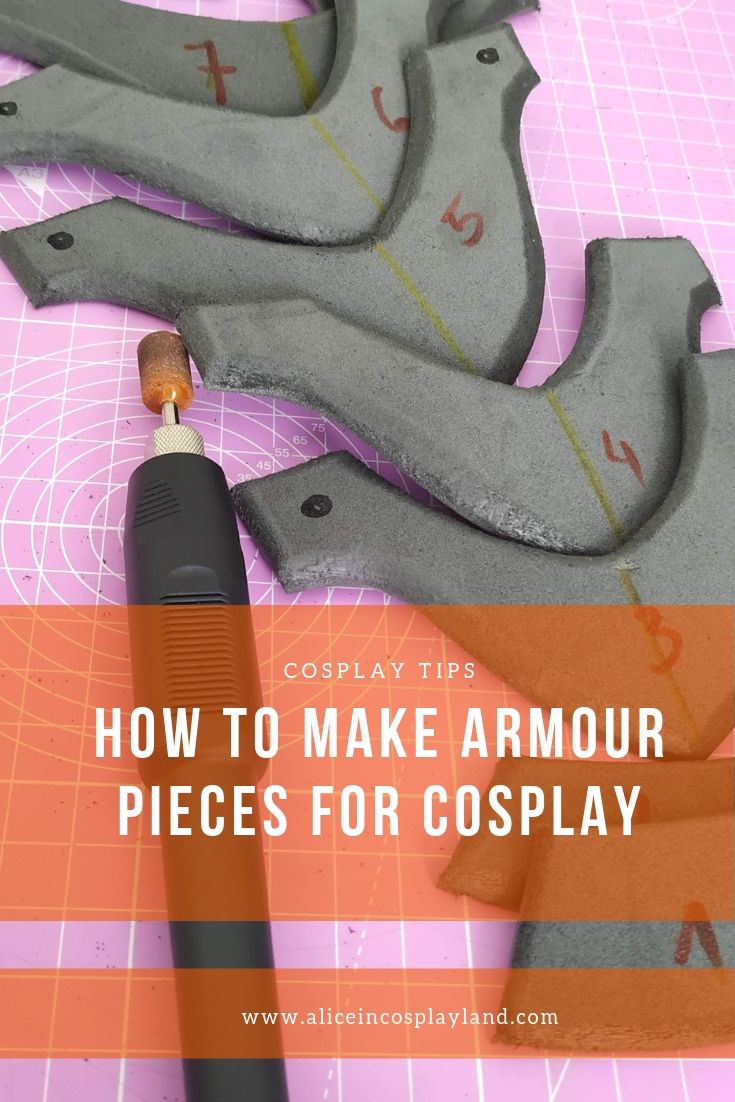 How to make armour pieces with foam - Alice in Cosplayland