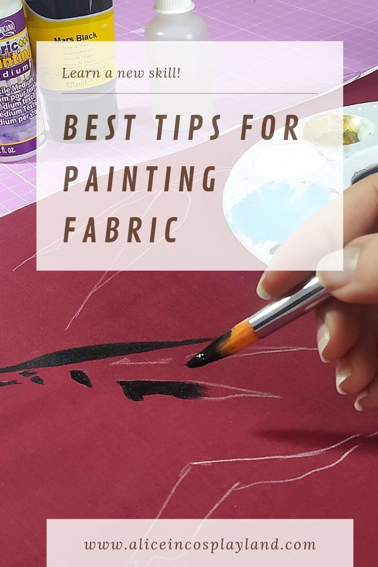 Best tips for painting fabric - Alice in Cosplayland