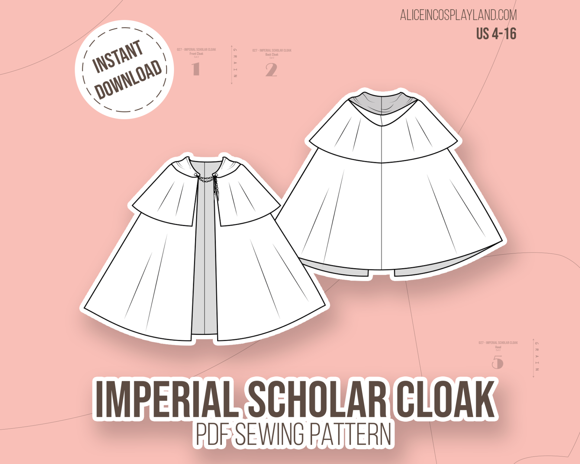 Different types of capes and cloaks - Alice in Cosplayland