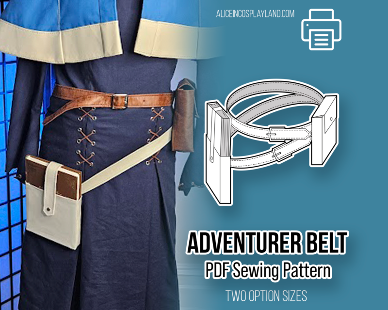 Adventurer Belt Sewing Pattern - Alice in Cosplayland