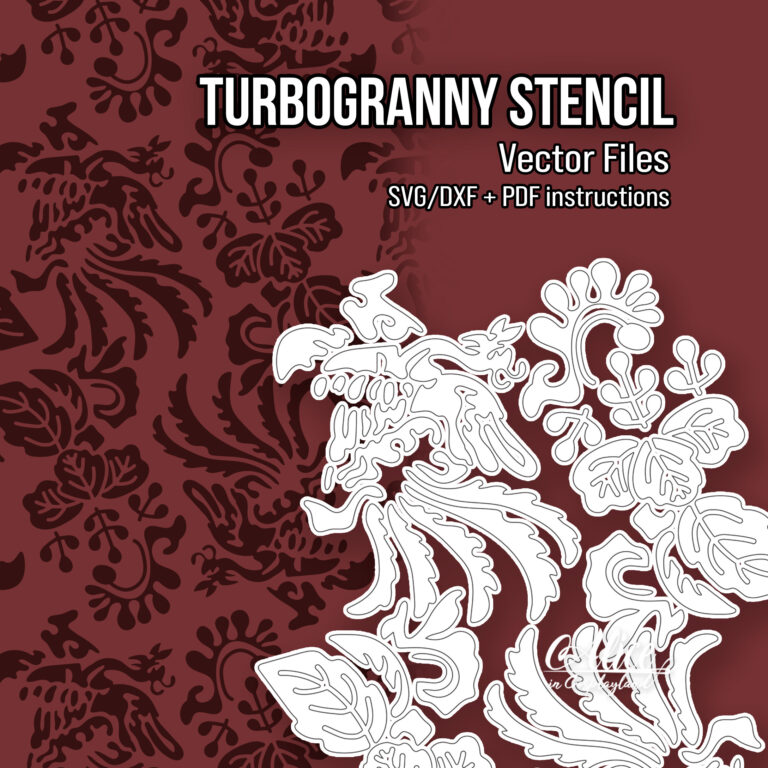 Turbogranny Stencil Vector - Alice in Cosplayland